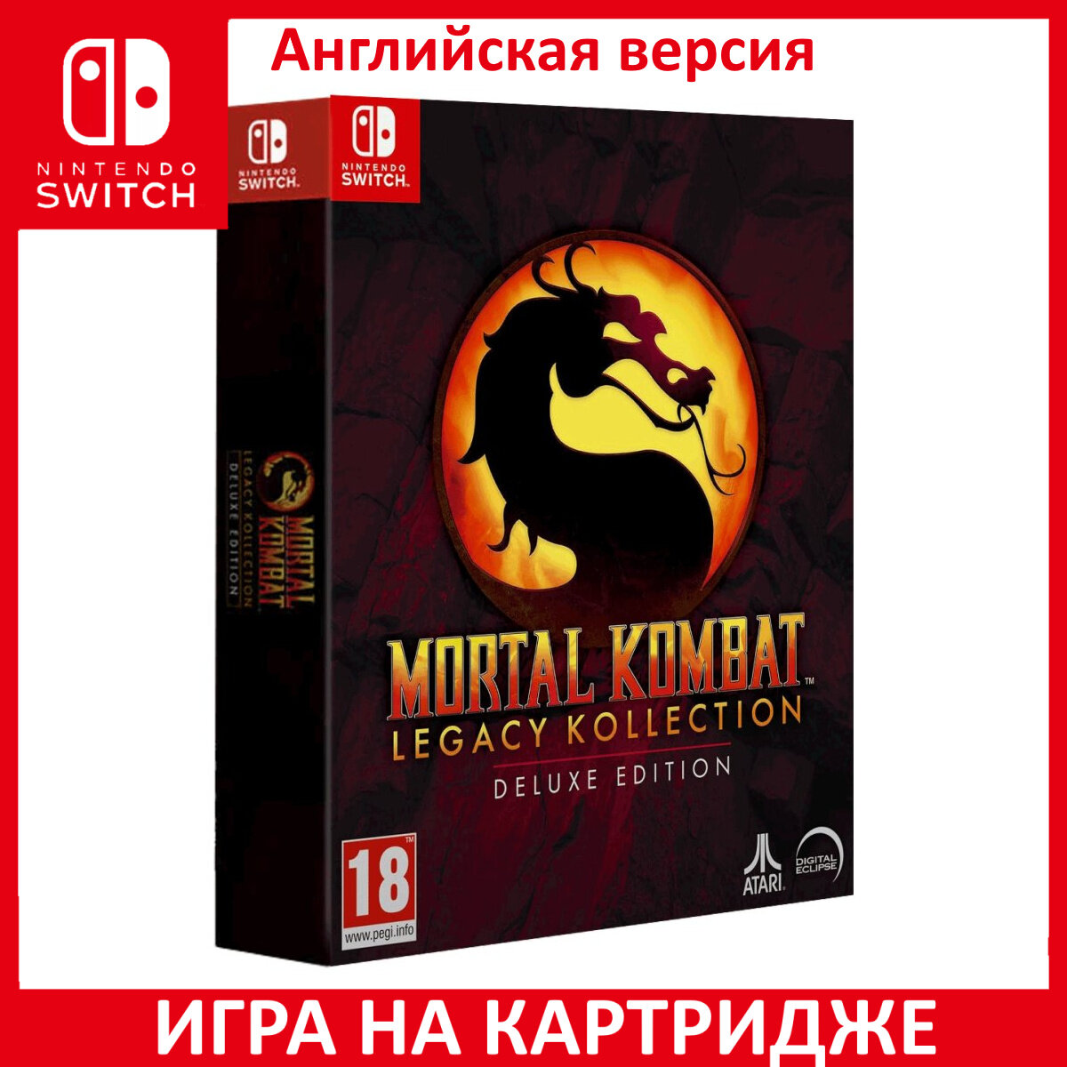 Игра Mortal Kombat Legacy Kollection Deluxe Edition Switch Английский язык Картридж на Nintendo Switch