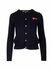 Кардиган Comme des Garcons PLAY Heart-patch cardigan, размер 46, blue