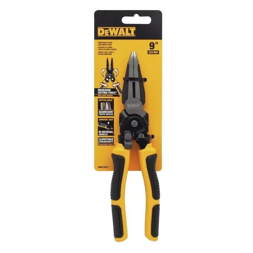 DEWALT DWHT70277 Комбинированные наклонные щипцы Комплект из трех частей