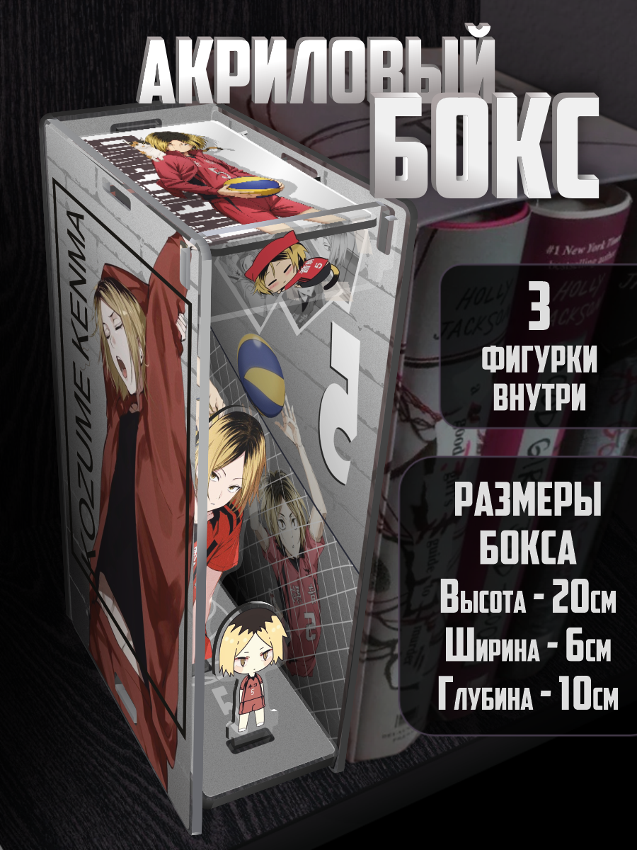 Румбокс книжный Волейбол аниме Haikyuu Кенма Козуме