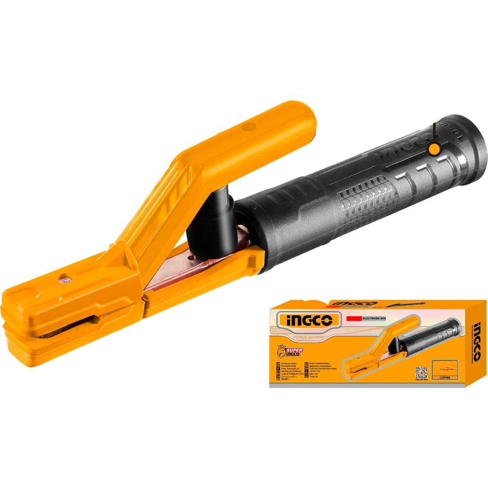 Электрододержатель INGCO INDUSTRIAL WAH10008, для сварочных аппаратов MMA, 1000A