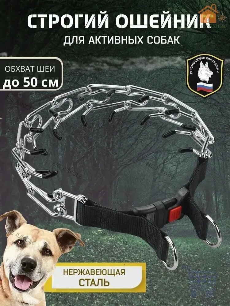 Строгий ошейник для собак средних пород Big Jungle