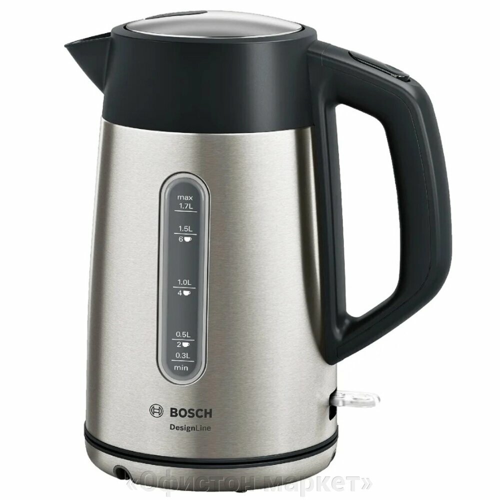 Чайник электрический Bosch TWK4P 1.7л. 2400Вт нержавеющая