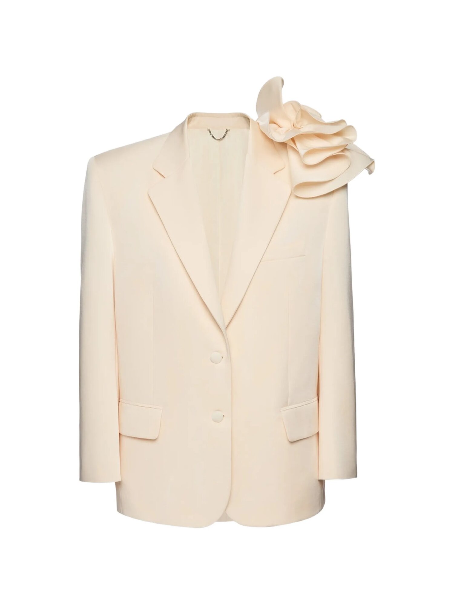 Пиджак Flower-detail single-breasted blazer