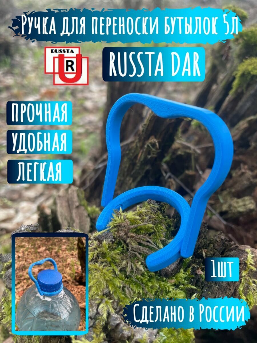 Ручка для переноса бутылей воды RUSSTA DAR синий 1шт