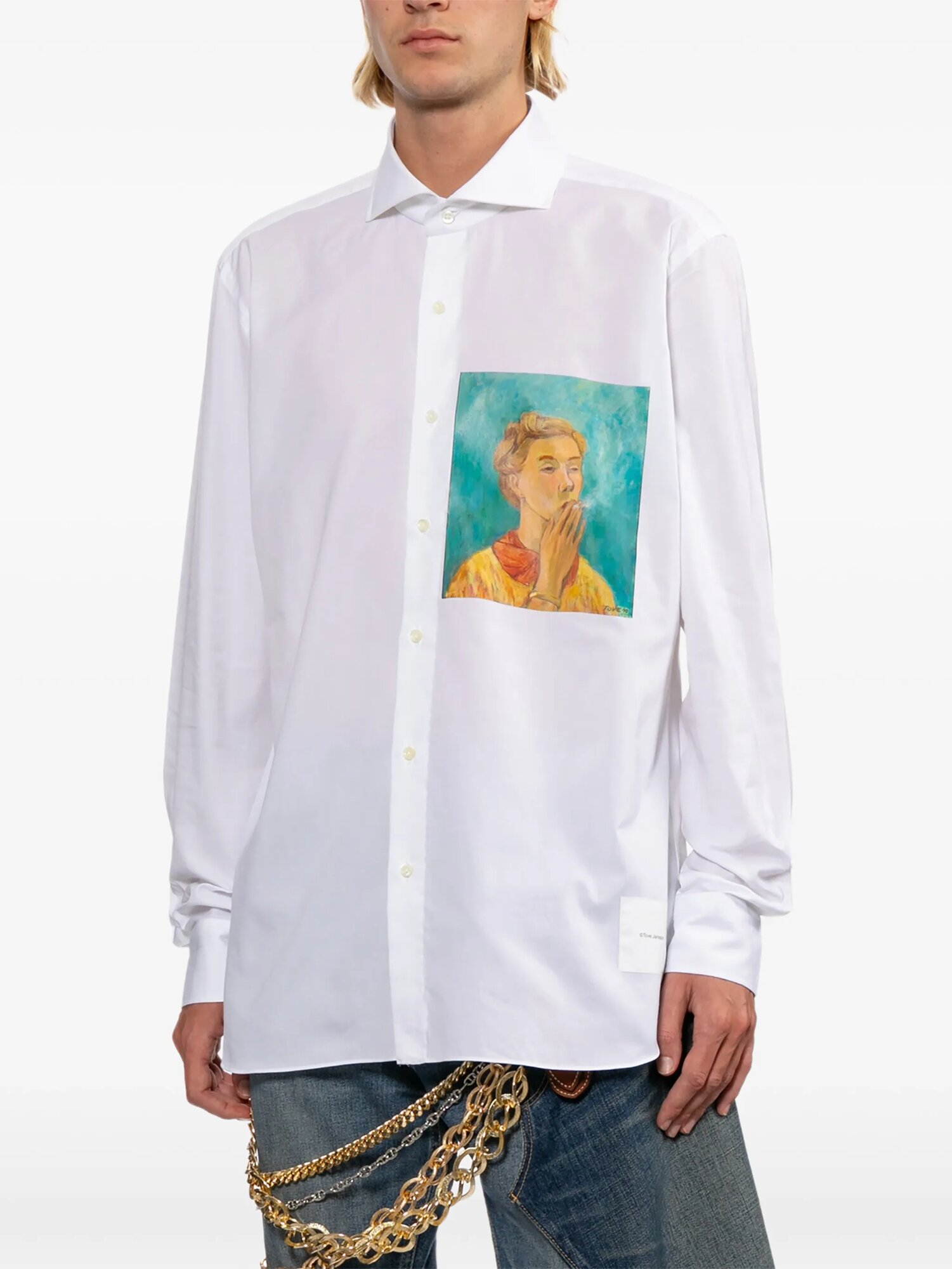 Рубашка Junya Watanabe Tove Jansson, размер M, white — фото 1
