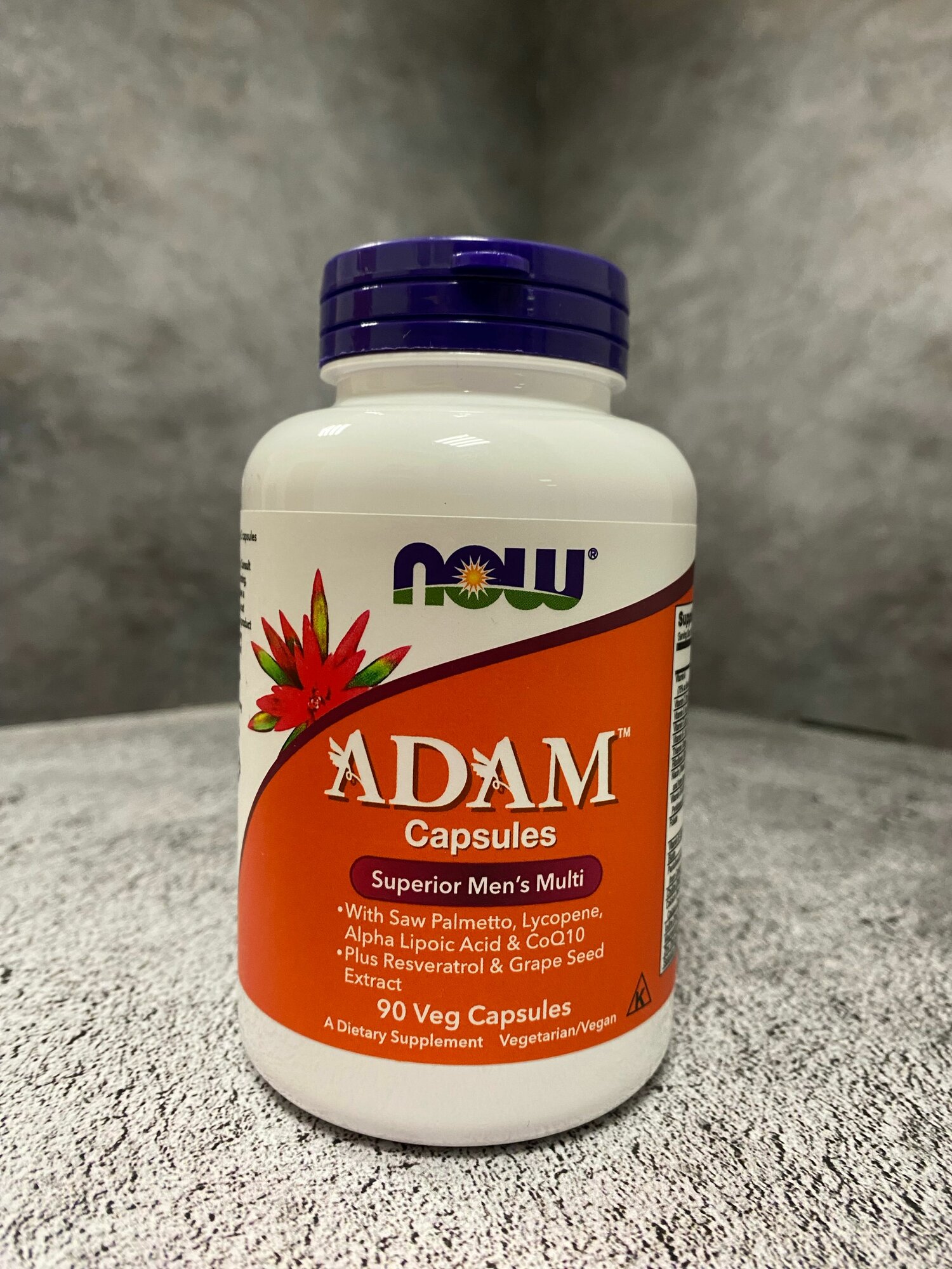 Now Foods ADAM 90 Veg Capsules, Нау фудс Адам эффективные мультивитамины для мужчин, 90 вегетарианских капсул