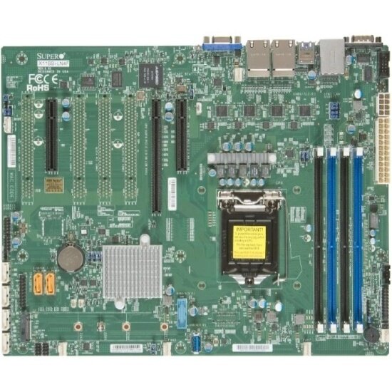 Серверная материнская плата Supermicro MBD-X11SSi-LN4F-B (LGA1151, ATX)