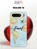 Силиконовый чехол на Realme 16 / Реалми 16 с принтом Карта мира Travel
