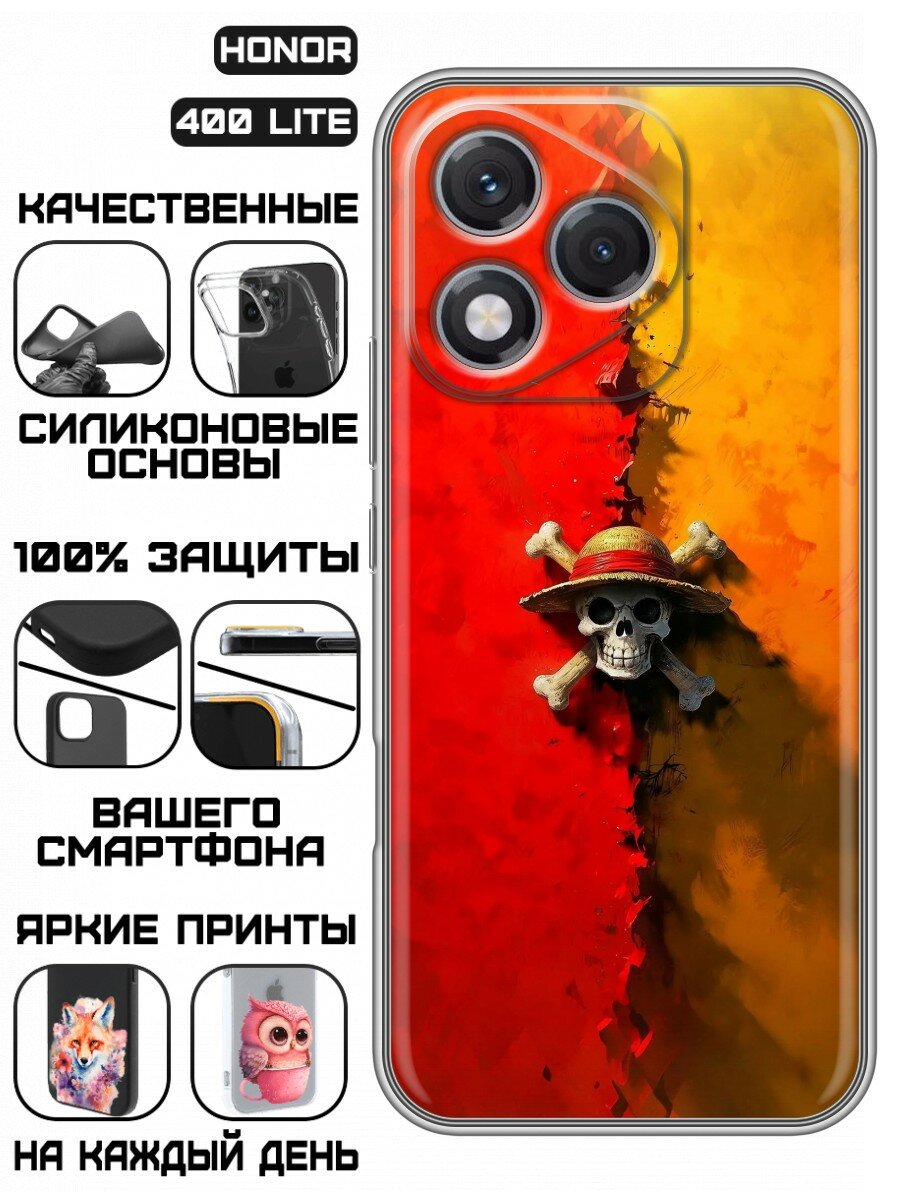 Чехол для Honor 400 Lite с принтом Аниме One Piece (Хонор 400 Лайт)