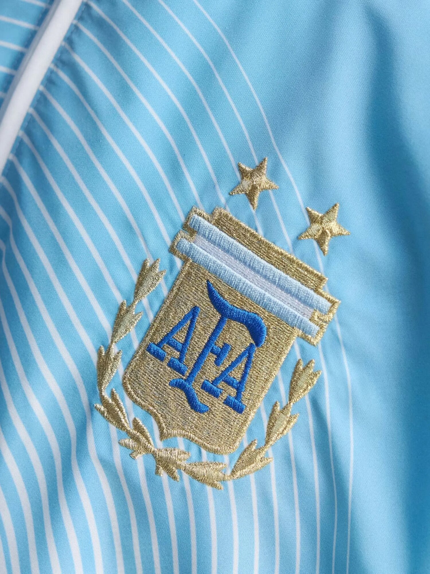 Куртка adidas Argentina Home Track 2006, размер 48 GER, бежевый/белый — фото 1