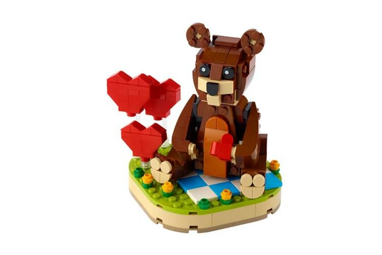 Конструктор унисекс LEGO Valentine's Day Heart Brown Bear 40462, 5048198
