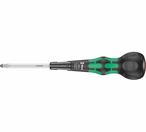 Крестовая отвёртка WERA (арт. WE-007906)1850 PH Kraftform Ball-Grip, PH 2 x 100 мм, шарообразная рукоятка