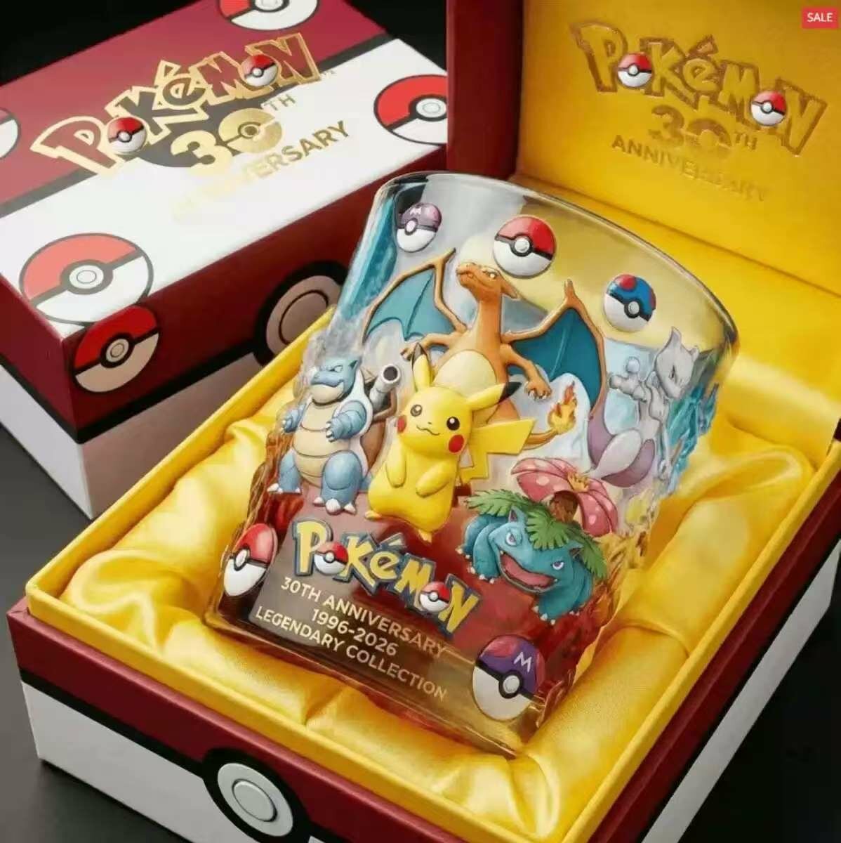 Стакан для виски в честь 30-летия Pokemon (1996-2026)
