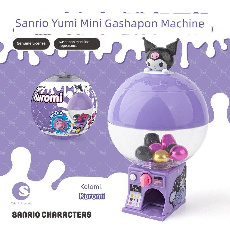 Оригинальный мини-автомат для гашапонов Sanrio, набор-сюрприз Hello Kitty, фигурка Куроми, игрушка-собачка с большими