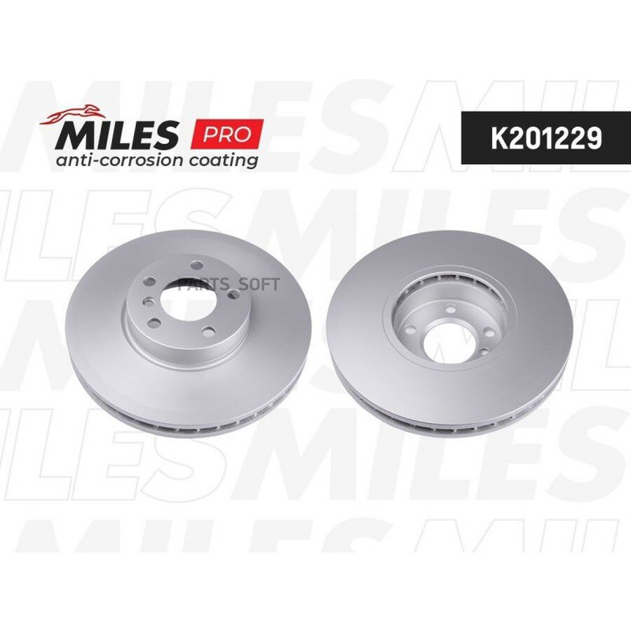 MILES K201229 Диск тормозной BMW X5 E70 3.0/X6 E71 3.0 (USA) передний D=332мм. ()