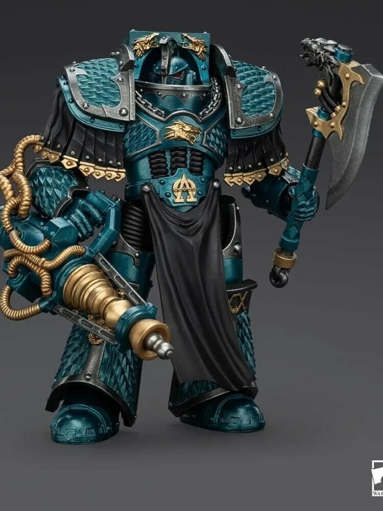 Подвижная фигурка JOYTOY Warhammer 30K 1/18 Action Figures Alpha Legion Lernaean Terminator with Conversion Beam Cannon