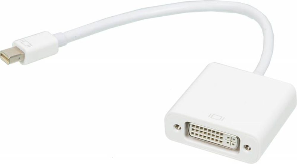 Адаптер Ningbo DVI-D (f) miniDisplayPort (m) 0.245 м, белый