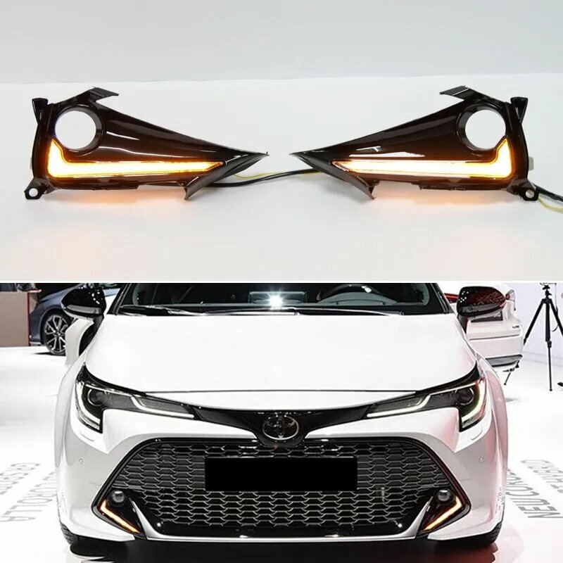 Фары автомобильные, Огни дневные ходовые, 2 шт, арт. Toyota Corolla E210 Hatchback 2019-2025