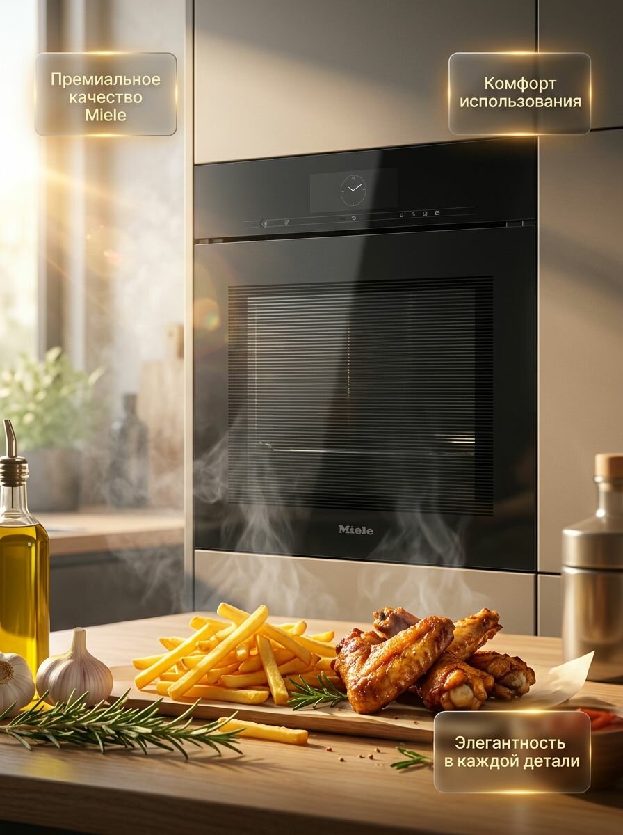 Комби-пароварка Miele DGC 7860 HCX Pro OBSW Черный Обсидиан