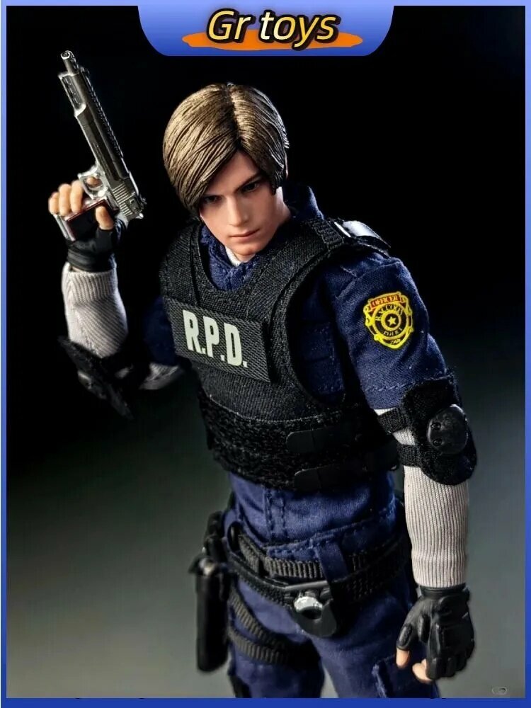 LIMTOYS Фигурка Леона из Resident Evil Deluxe Edition в масштабе 1/12, 15 см.
