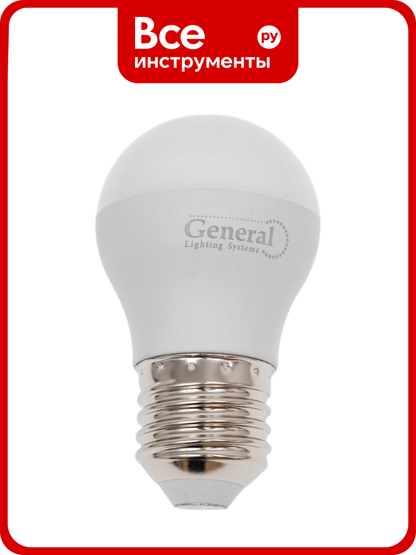 Лампа светодиодная General Lighting Systems GLDEN-G45F-20-230-E27-6500 661487