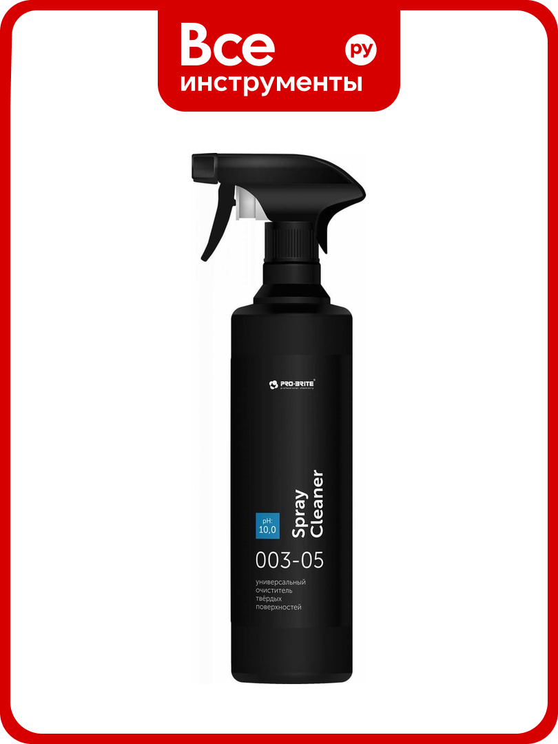 Очиститель PRO-BRITE SPRAY CLEANER твёрдых поверхностей щелочной водный состав с триггерным распылителем для очистки