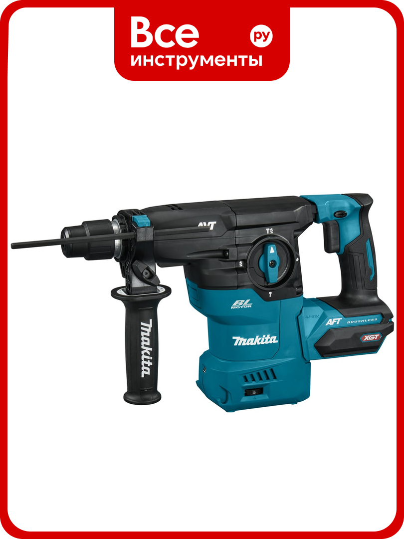 Перфоратор аккумуляторный Makita XGT 40В BL 3 режима, для управления постоянной и переменной скоростью