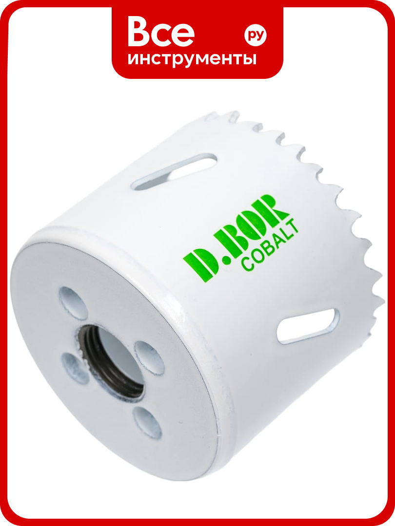 Коронка биметаллическая COBALT M42 54 мм D.BOR D-HS-BIM-CO-38-054