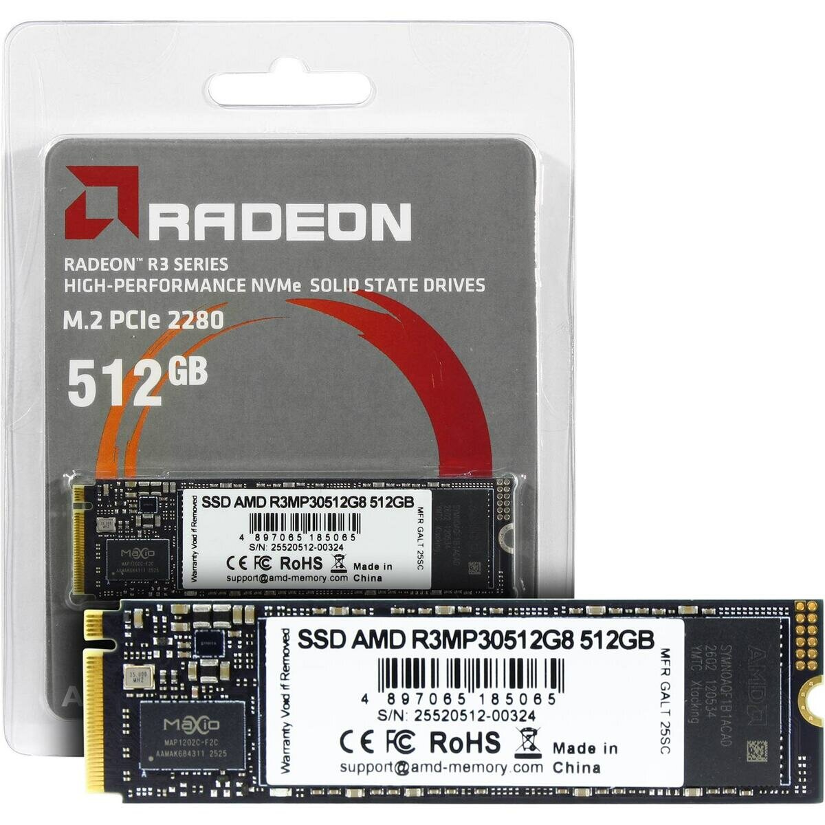 SSD 512 Gb M.2 2280 M AMD Radeon R3 3D TLC