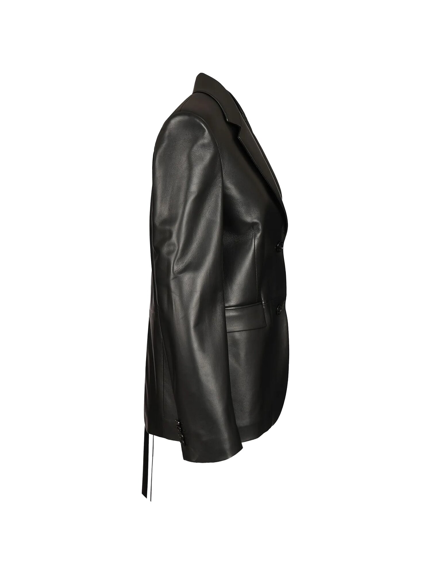 Куртка Loewe Lace-up leather jacket, размер 36 — фото 1