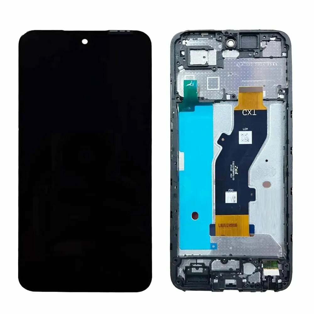 Дисплей(экран) для Tecno Spark go 1 KL4(текно спарк го 1) в сборе с тачскрином рамкой