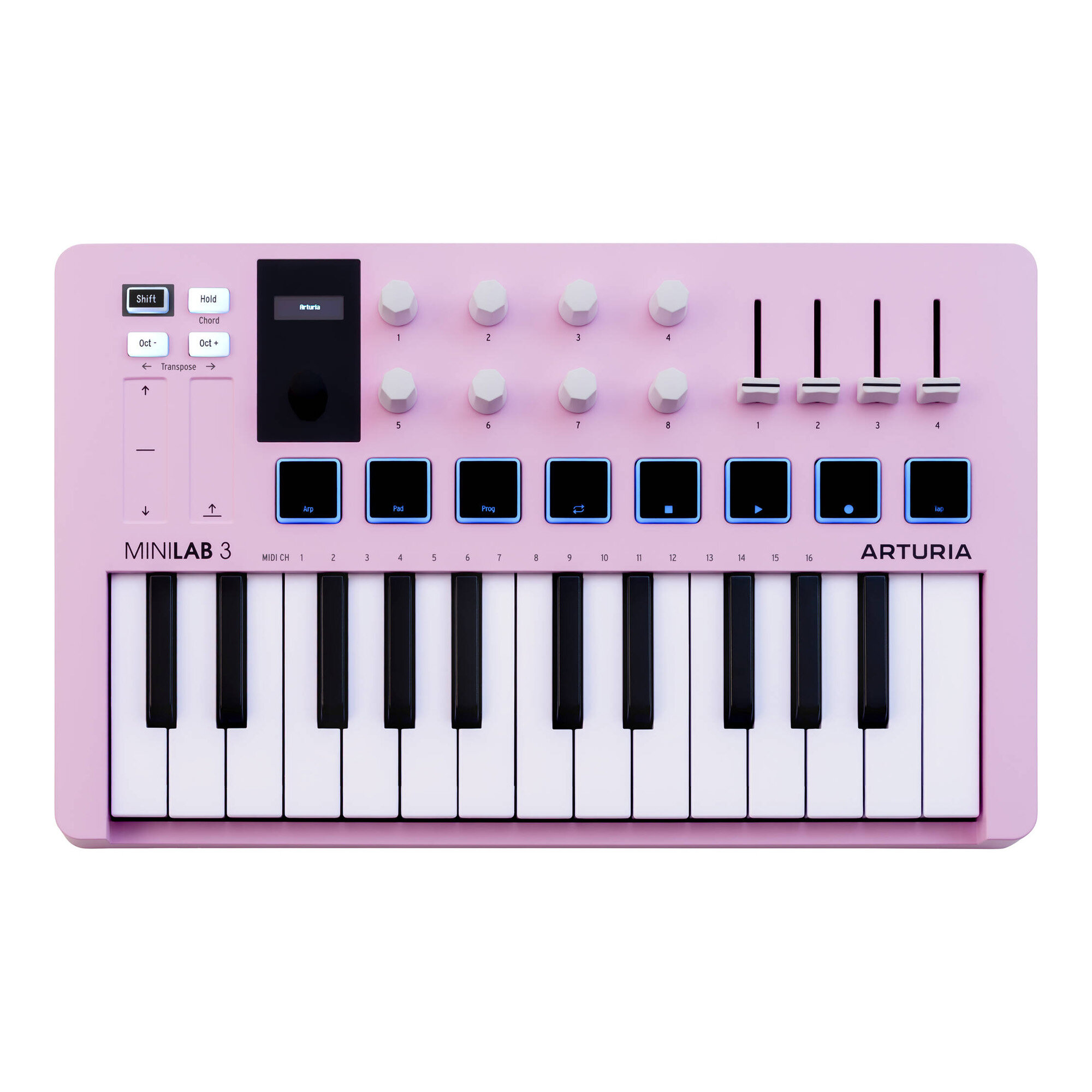 Midi-клавиатура и пэд-контроллер Arturia MiniLAB 3 rose quartz