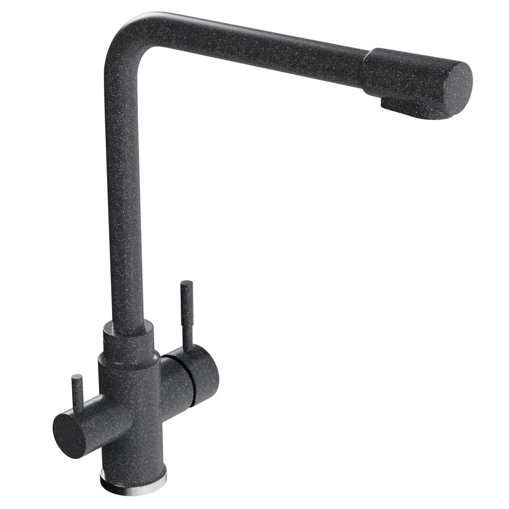 Смеситель для кухни 35к MIXLINE ML-GS13 (309) темно-серый с выходом для питьевого фильтра