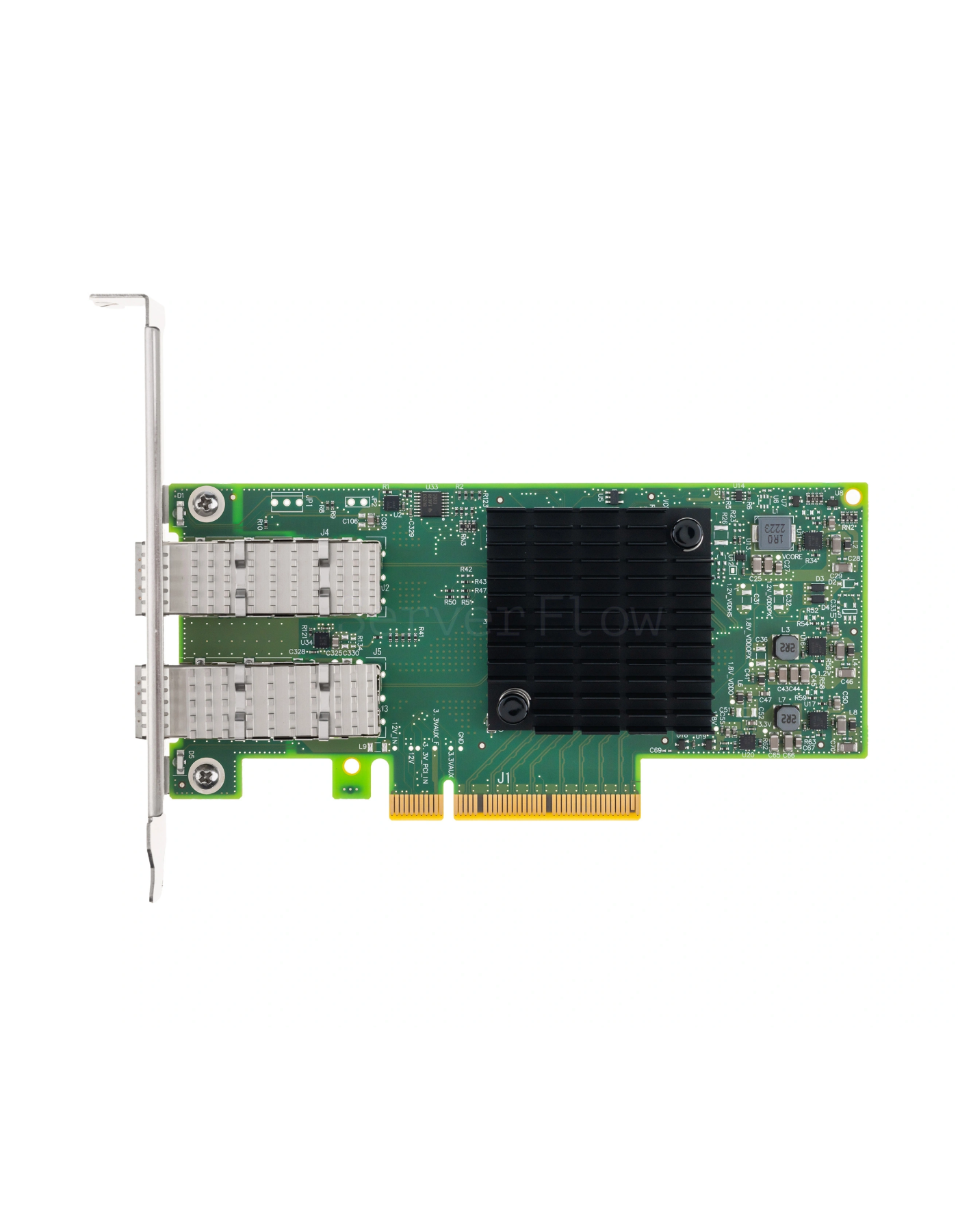 Сетевая карта Mellanox Technologies MCX4121A-ACUT, 2 порта, 25 Гб/с, PCI-E 3.0, 8 ядер