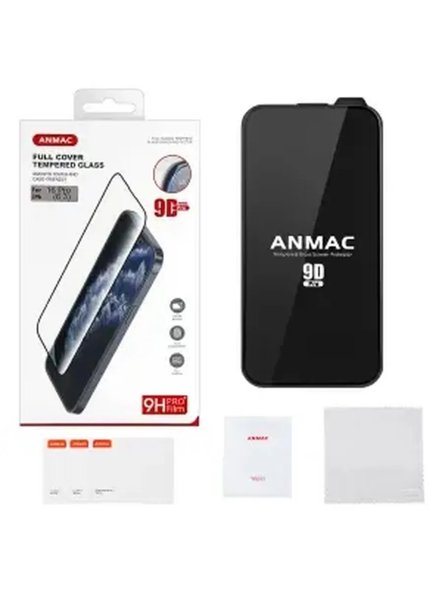 Защитное стекло для iPhone 16 Pro 9D ANMAC