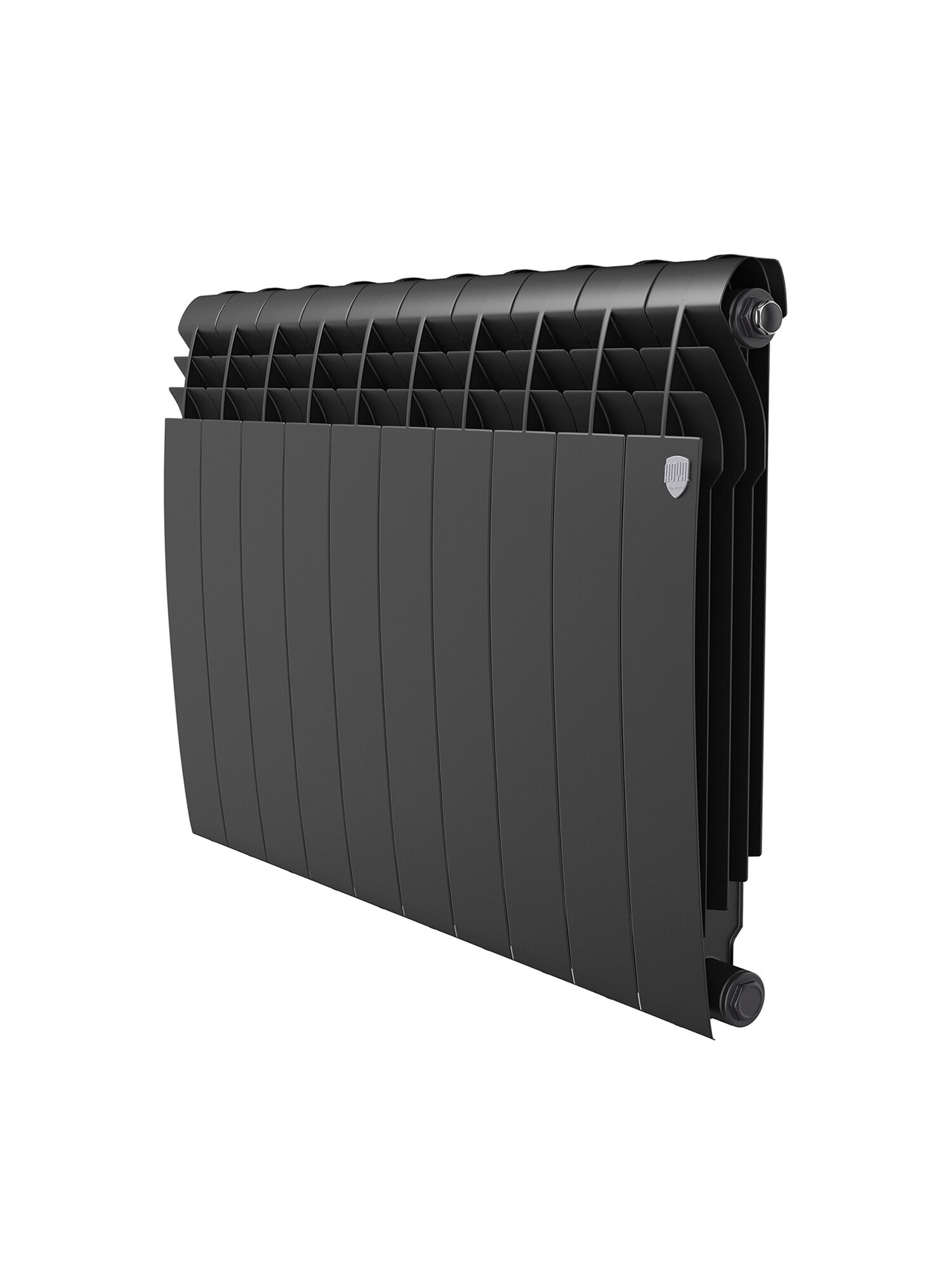 Радиатор биметаллический Royal Thermo BILINER B 500 Чёрный - 10 секц, Noir Sable (чёрный)