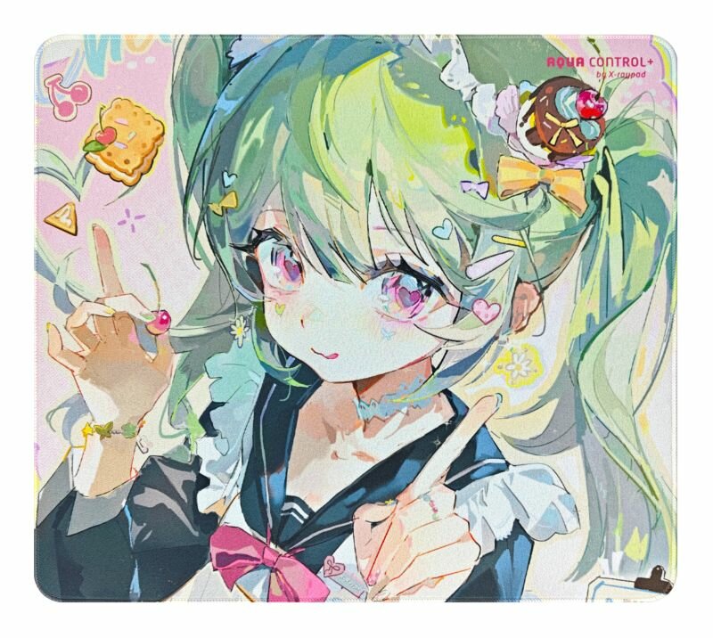 Игровой коврик для мыши коврик для мыши, X-Raypad Aqua Control Plus - Mint, 45*40 cm, Размер L