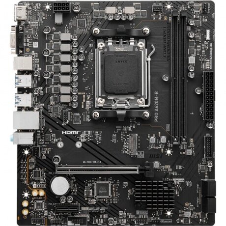 Материнская плата MSI PRO A620M-B, A620, AM5,2*DDR5