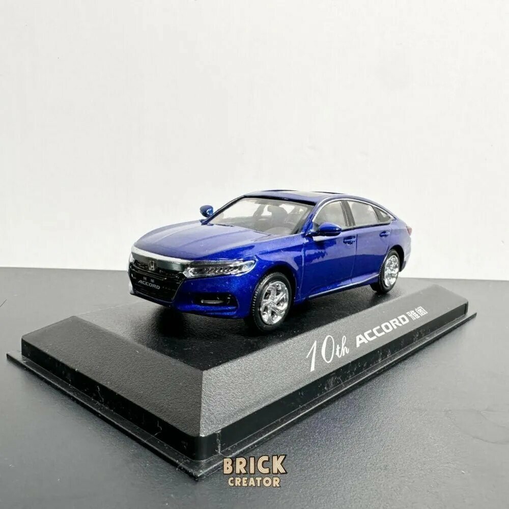 Миниатюрная модель автомобиля из литого металла Хонда Аккорд 2018 модель автомобиля Игрушки 1:43 Honda Accord 2018
