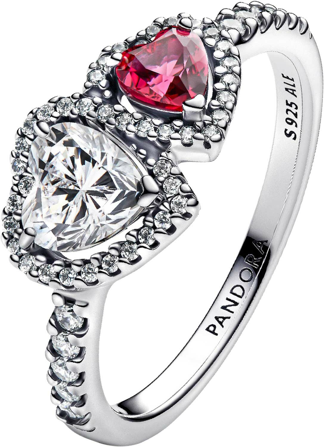 Кольцо, серебро, 925 проба, фианит