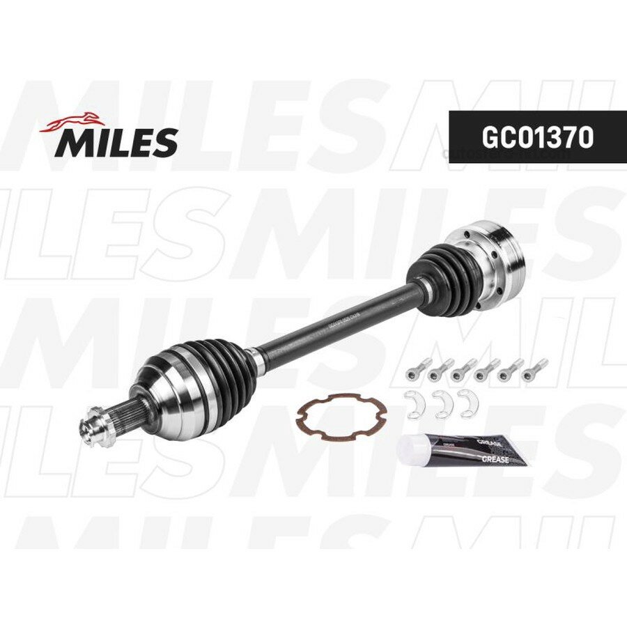MILES GC01370 Привод в сборе AUDI A1 14-18/ SKODA FABIA 14-23/RAPID 12-22/ VW POLO 1.4TDI 14- лев.