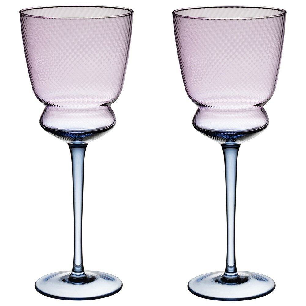 Набор бокалов для вина "Twist & shine" purple, 2 шт/380 мл