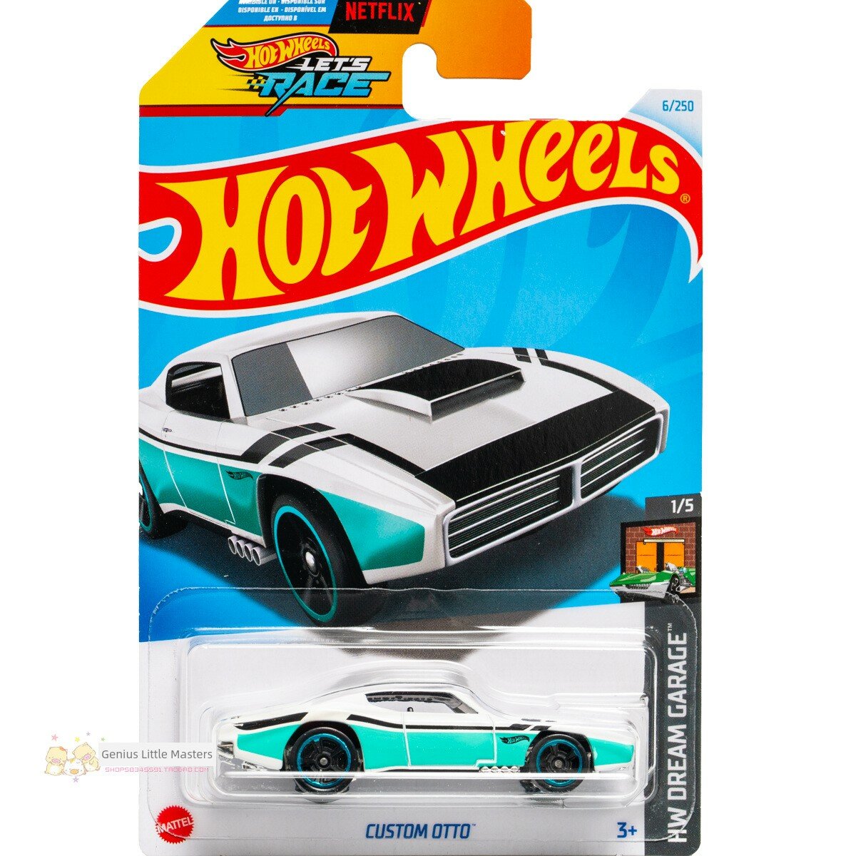 Hot Wheels CUSTOM OTTO модельная игрушка белый цвет