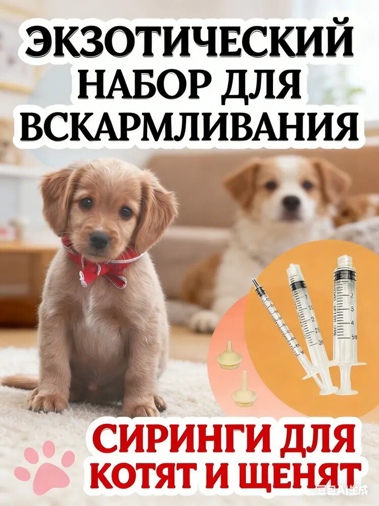 Набор для вскармливания щенков и котят и грызунов