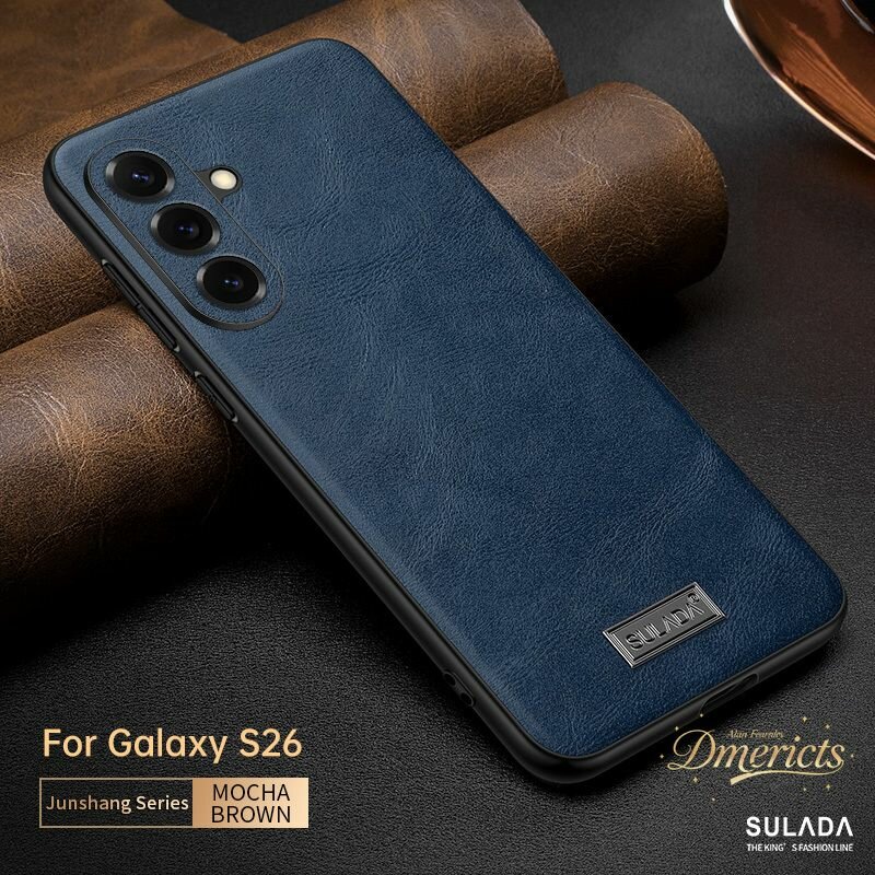 Роскошная кожа чехол для Samsung Galaxy S26+ (Самсунг Галакси С26), Металлический кронштейн