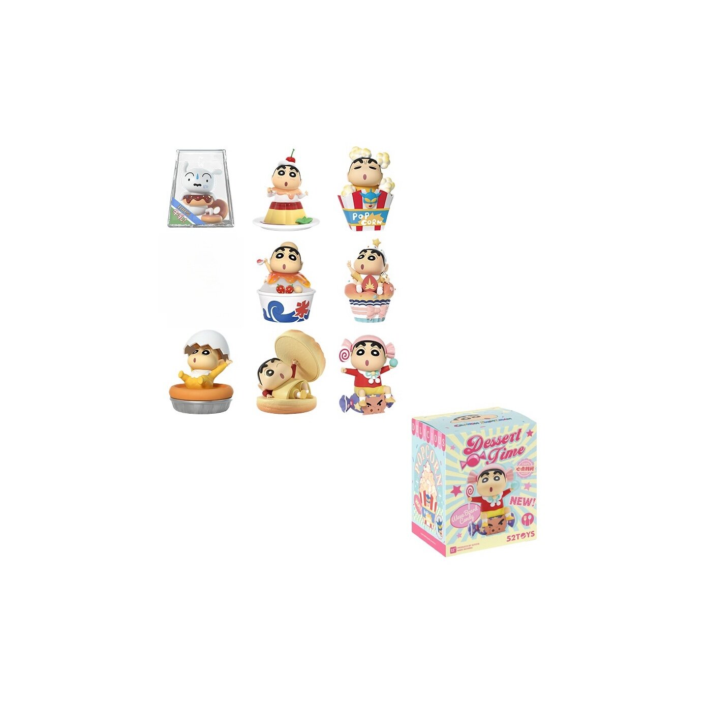 Фигурки-сюрпризы унисекс 52TOYS Crayon Shin chan Heartbeat Moments Collection, Single Mystery Box (Random Pick)