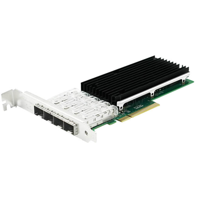 LREC9814AF-4SFP+ LR-Link Сетевая карта/ PCIe x8 10G 4-port SFP+ Ethernet Network Adapter (Broadcom 57840S)