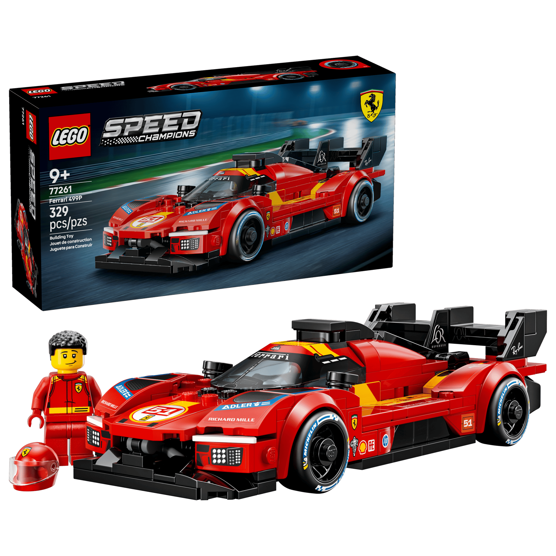 Конструктор LEGO Speed Champions 77261 Автомобиль Ferrari 499P, 329 дет.