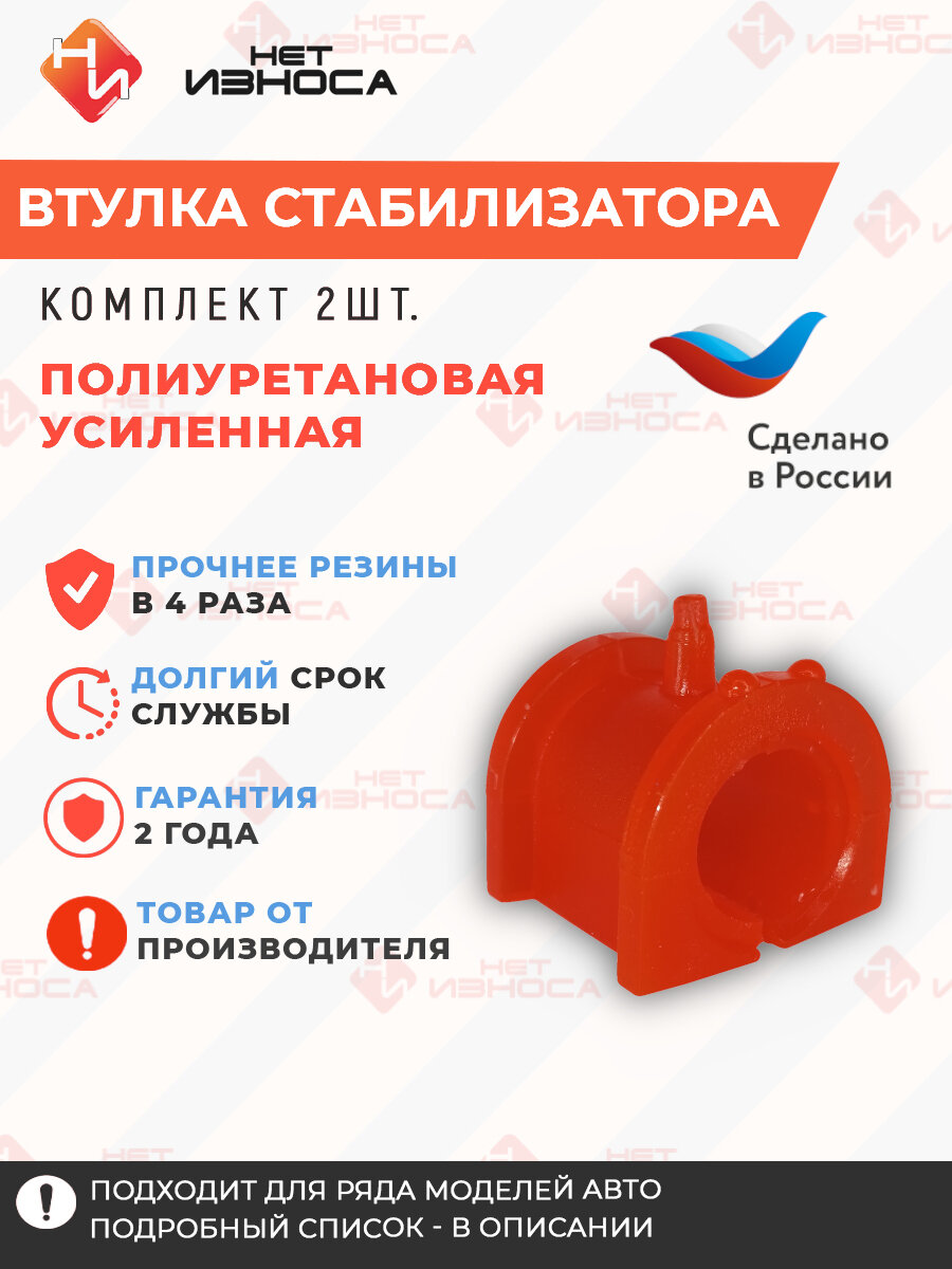 Втулка стабилизатора усиленная ID 23мм NB394-2 MITSUBISHI Lancer